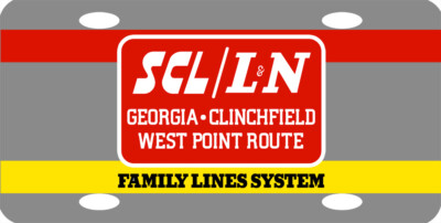 Family Lines System Logo Railroad Train License Plate | eBay