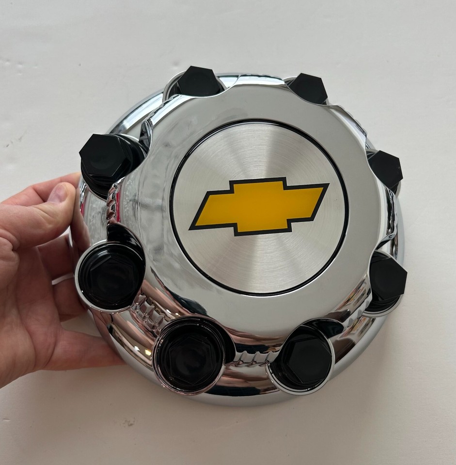 1pcs Gold on Chrome Wheel Center Cap for Chevy Truck Van 8 LUG | eBay