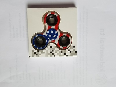 High quality American Flag Fidget Hand Spinner Finger Game Kid Fun Toy ...