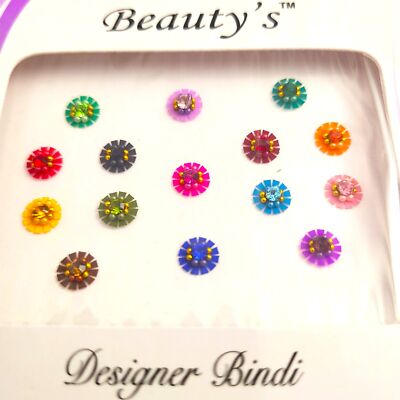 Fairy Tale Fan Round Shape Bindi Colorful Bindis pack of 15 Bindis. | eBay