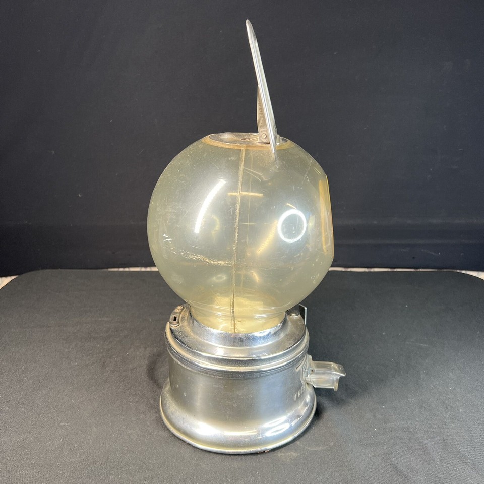 Vintage Ford Gum 1 CENT GUMBALL MACHINE w/ Plastic Globe Topper & Decal ...
