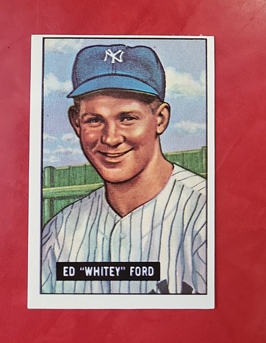 1951 Bowman Ed Whitey Ford Dover Reprint Rookie Card #1, Low Shipping ...