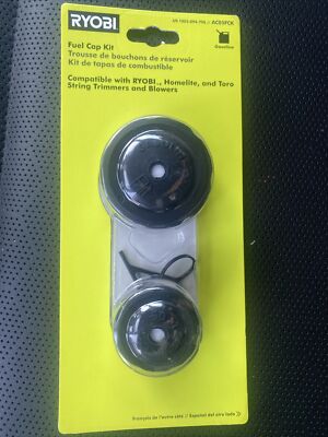 NEW RYOBI Fuel Cap Kit AC05FCK Compatible HOMELITE TORO String Trimmers ...