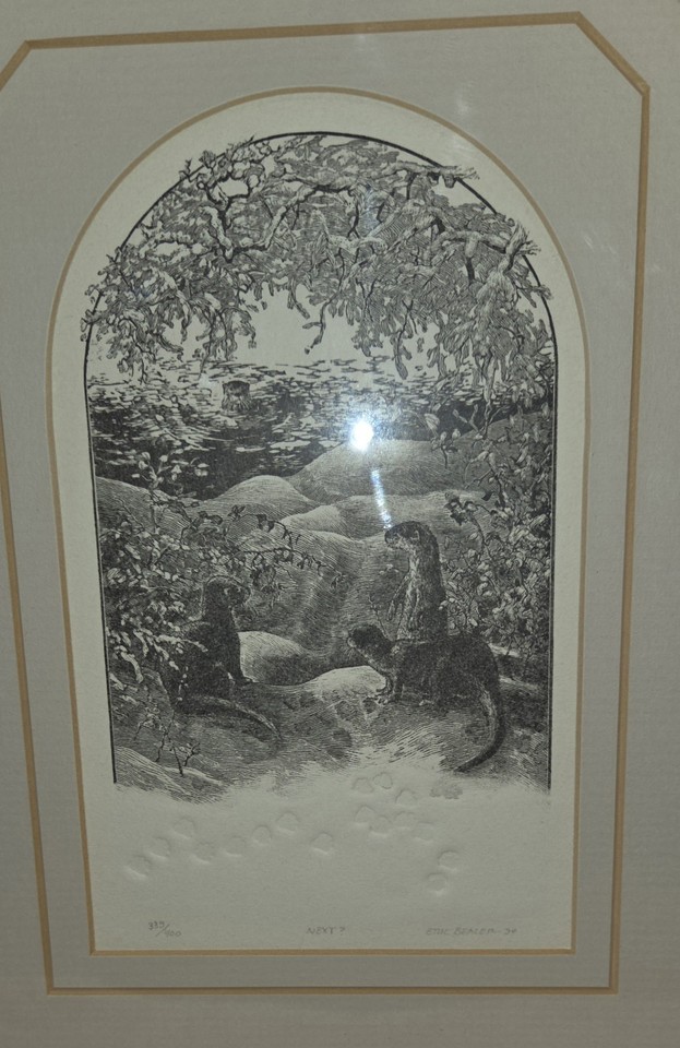 ERIC BEALER(1960-2018) “NEXT” WOODCUT PRINT 339/400 SIGNED 1994 | eBay