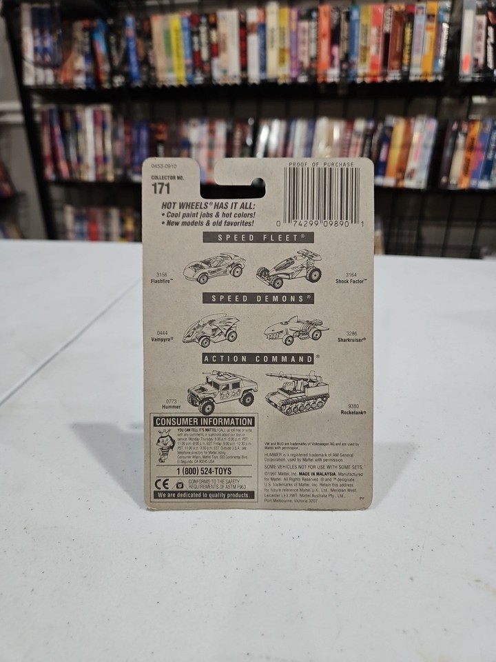 Hot Wheels VW Bug/ Purple With 3 Spoke Wheels /Vintage 1991 / / Brand ...