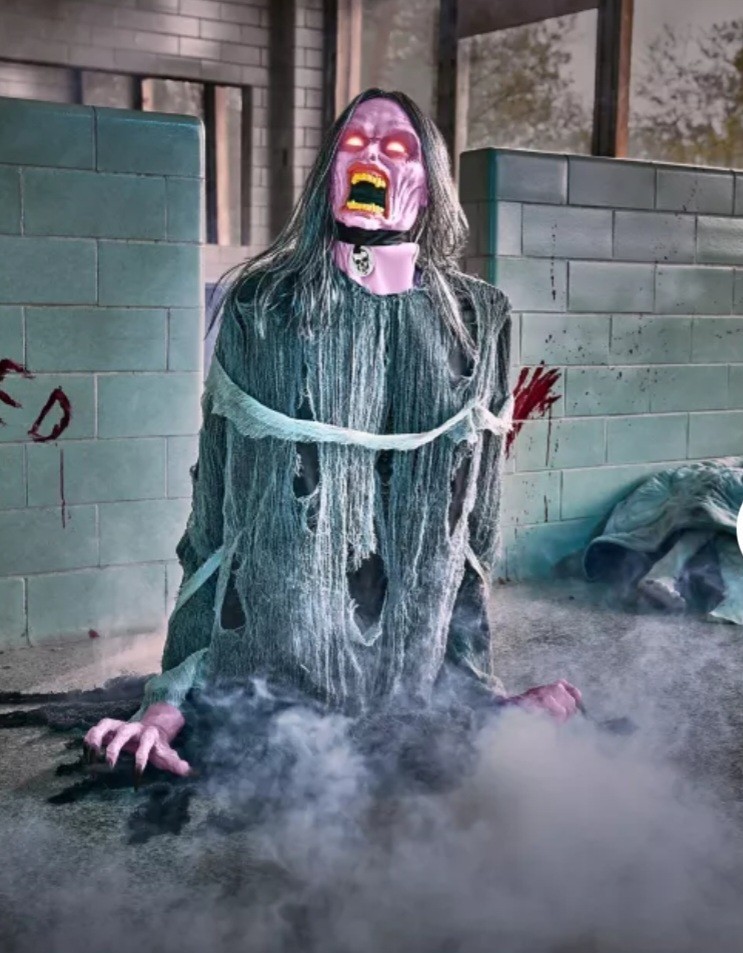 Demonica Spirit Halloween Life Size Animatronic Prop Decoration | eBay