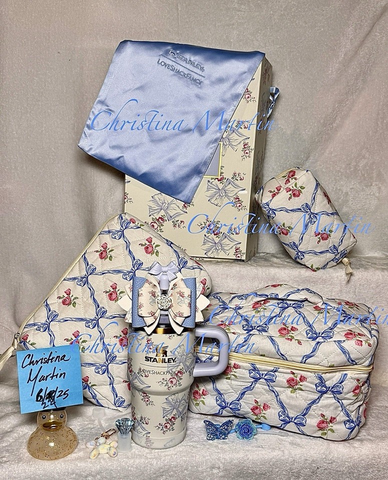 Stanley x LoveShackFancy 20oz Rosa Beaux Blue Quencher SHIPS NEXT DAY | eBay