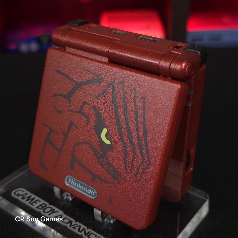 Red Nintendo Game Boy Advance GBA SP IPS Adjustable Brightness ...