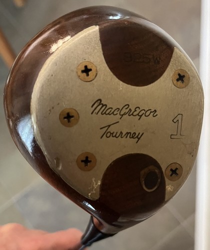 MacGregor Tommy Armour 925W Tourney Persimmon Driver And 3 Wood Regular ...