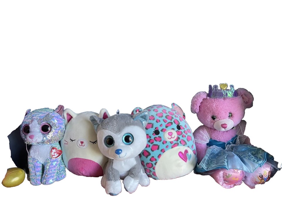 Lot 62 Plush TY Beanie Boo Farm Stuff Animals SERTA Lamb Sheep Pig ...