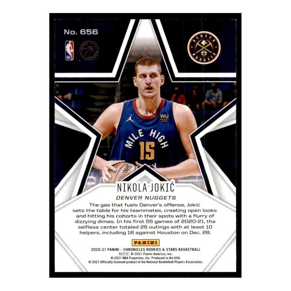 2020 Panini Chronicles #656 Nikola Jokic Denver Nuggets Basketball Card ...