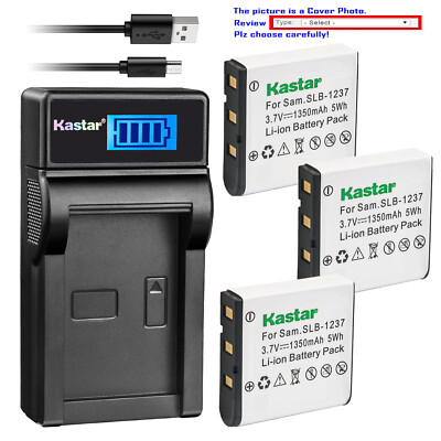 Kastar Battery LCD USB Charger for Sigma BP-31 BP31 & Sigma DP1S DP-1S ...