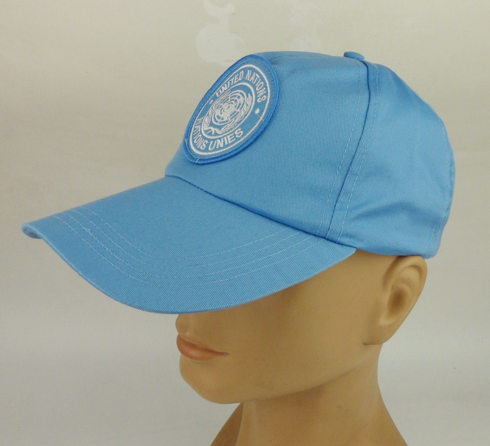 UNITED NATIONS PEACEKEEPING FORCES BLUE BASEBALL CAP PKO UN BLUE HAT ...