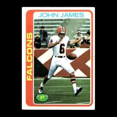 John James 1978 Topps Atlanta Falcons #370 R309C 3 | eBay