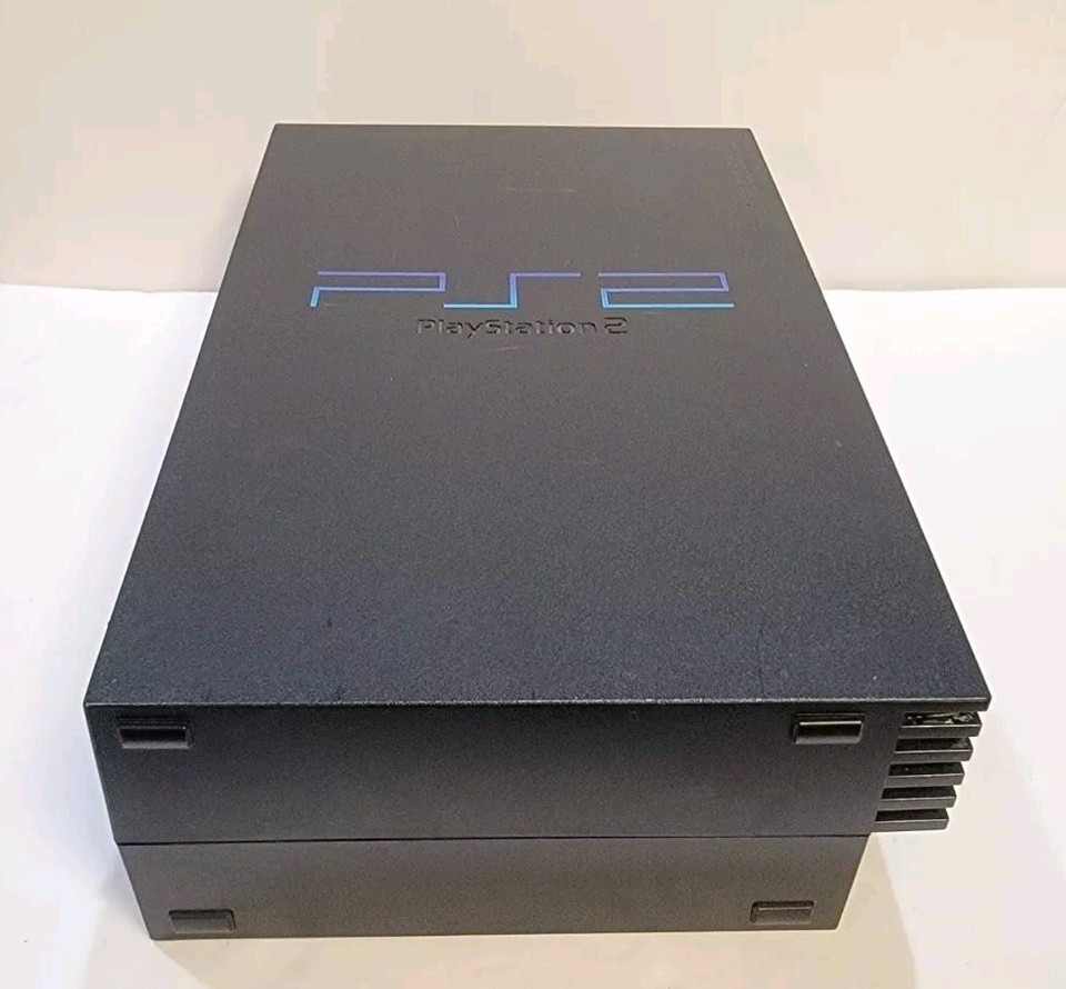 Sony PlayStation 2 Fat PS2 Black SCPH-30001 Console ONLY - For Parts or ...