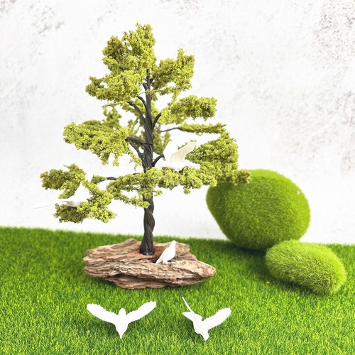 Miniatures Spring Trees Ho/oo Scale Plants Landscaping Railway Scenery ...