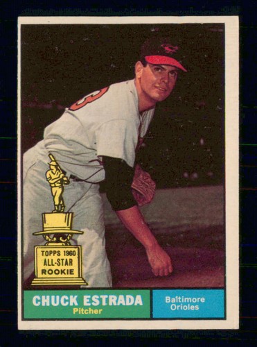 1961 TOPPS BASEBALL # 395 CHUCK ESTRADA INV J8613 | eBay