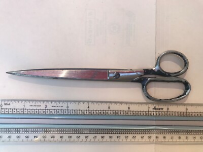 VINTAGE KINGSHEAD ITALY BETAKUT 9” SCISSORS SEWING CRAFT TAILOR FABRIC ...