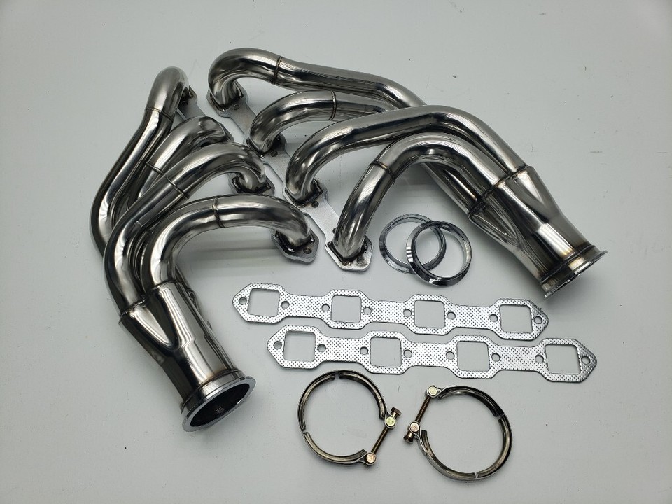 FOR Cadillac Big Block 425 472 500 Twin Turbo Manifolds Headers KIT | eBay