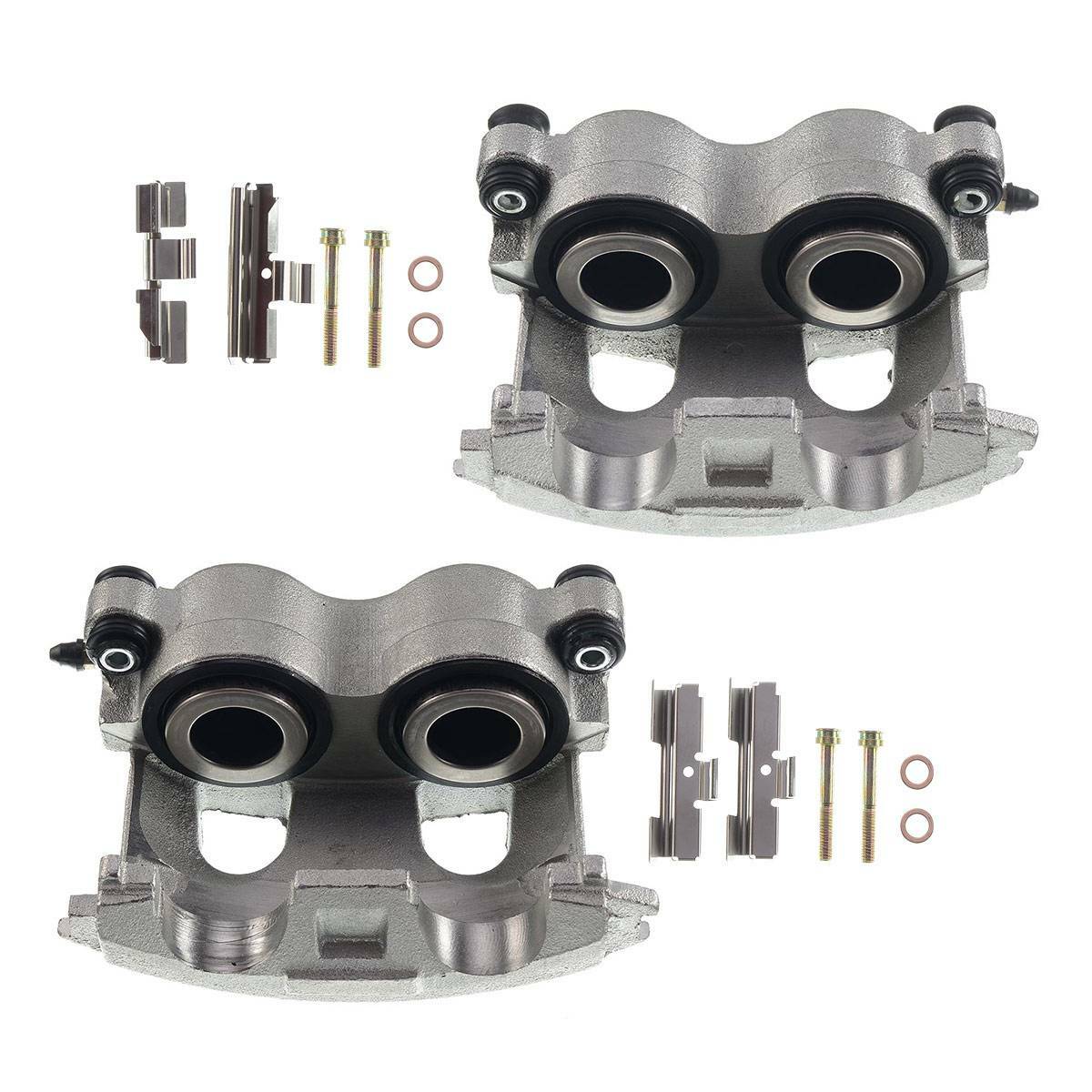 2Pcs Brake Caliper w/o Bracket Front for Ford F-250 E-150 E-350 E-450 ...