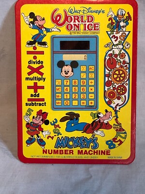 Mickey Mouse Solar Calculator Walt Disney's World on Ice Mickey's ...