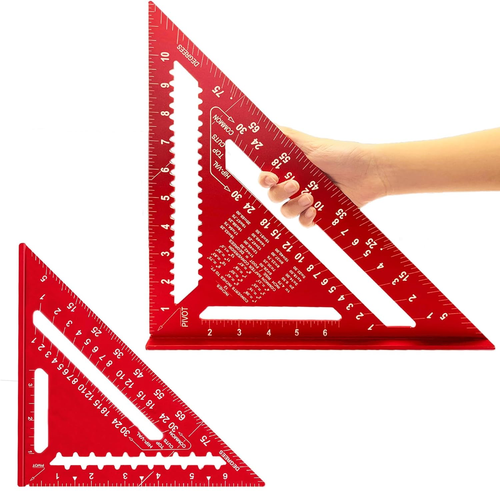 Carpenter Square 12 Inch &7 Inch,Aluminum Rafter Square Carpenter for ...