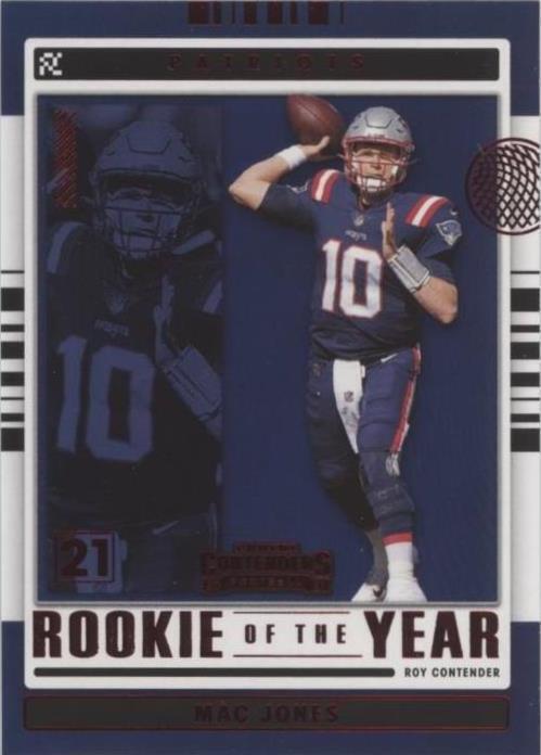 2021 Panini Contenders - Rookie of the Year Contenders Mac Jones #ROY ...