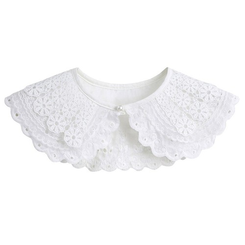 Lovely Flower Pattern Faux Collar Three Layers False Collar Shirt ...