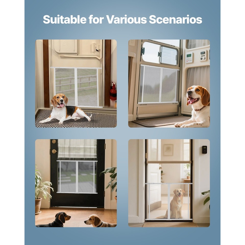 RV Screen Door Protector 28.5 x 31.5 in Door Grille Easy to Install ...