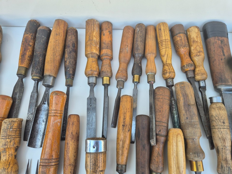 Joblot of vintage chisels and gouges for restoration | eBay UK