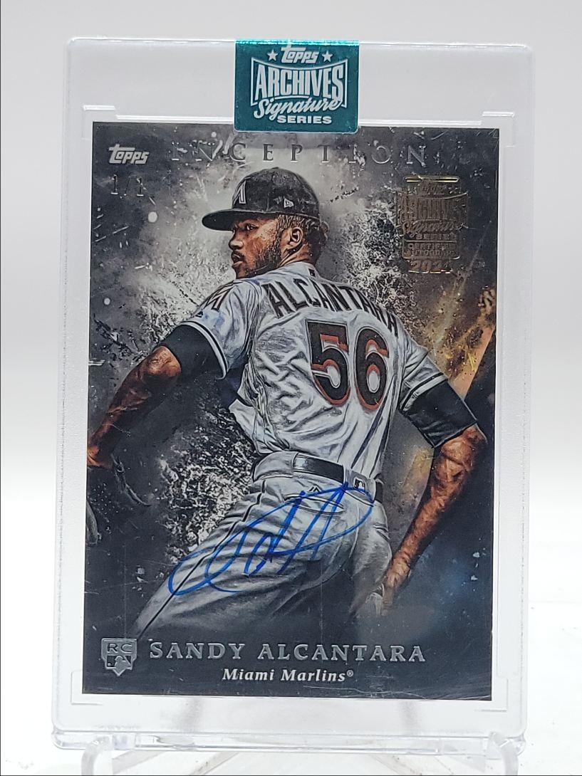 Sandy Alcantara Baseball Card Roundup