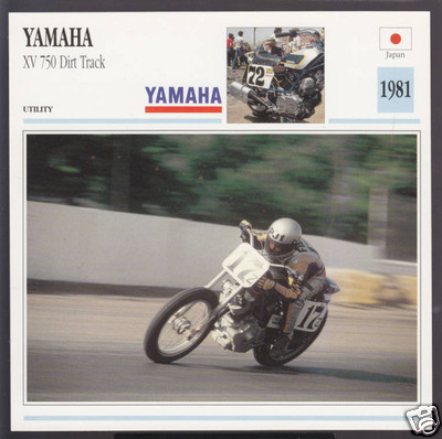 1981 Yamaha XV 750cc Dirt Track 749cc Jim Filice Race Motorcycle Photo ...