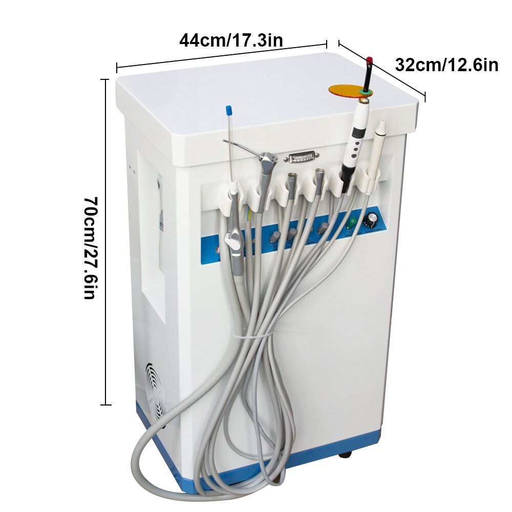Portable Dental Delivery Treatment Cart Unit Suction Air Compressor ...