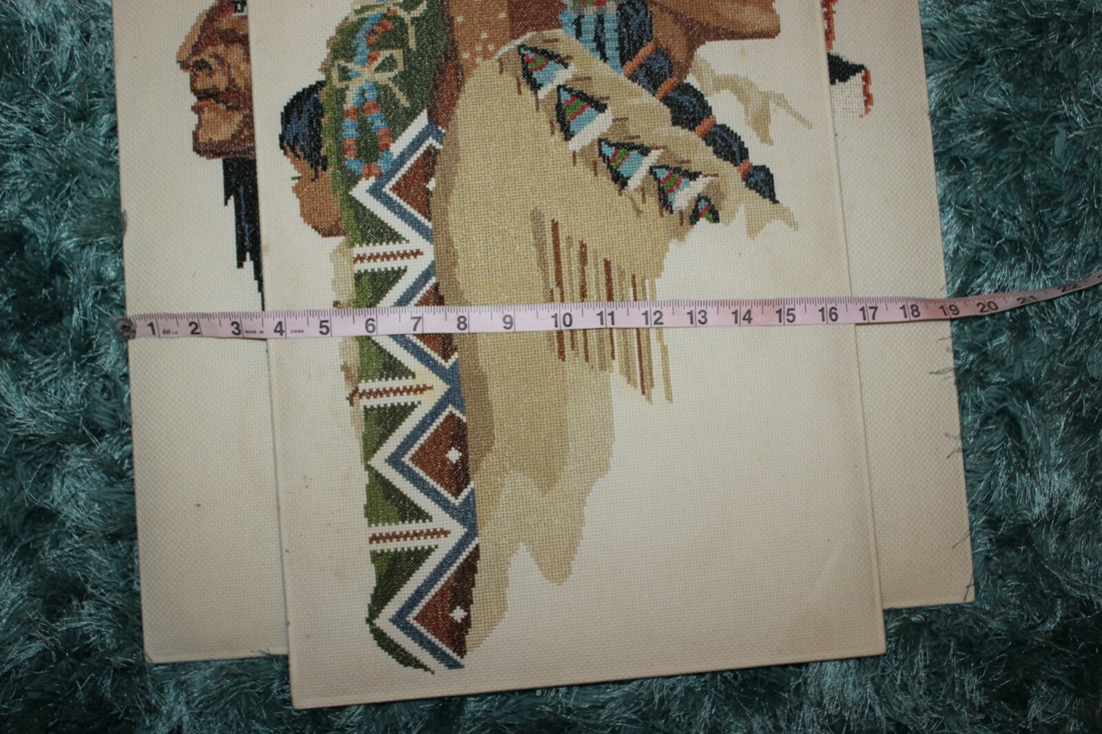 Bernat Native Chief of Five Nations Princess Cross Stitch Mounted ...