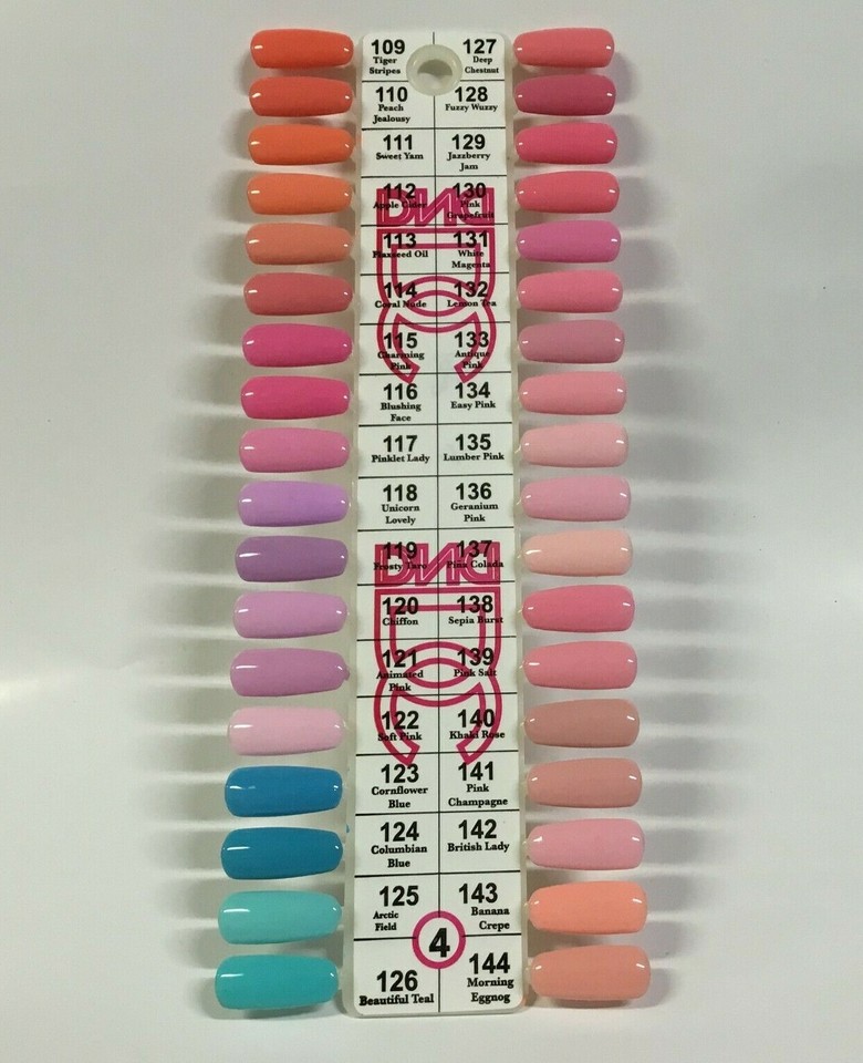 DC&DND Daisy Color Chart Gel Polish Color Sample Chart Palette Display ...