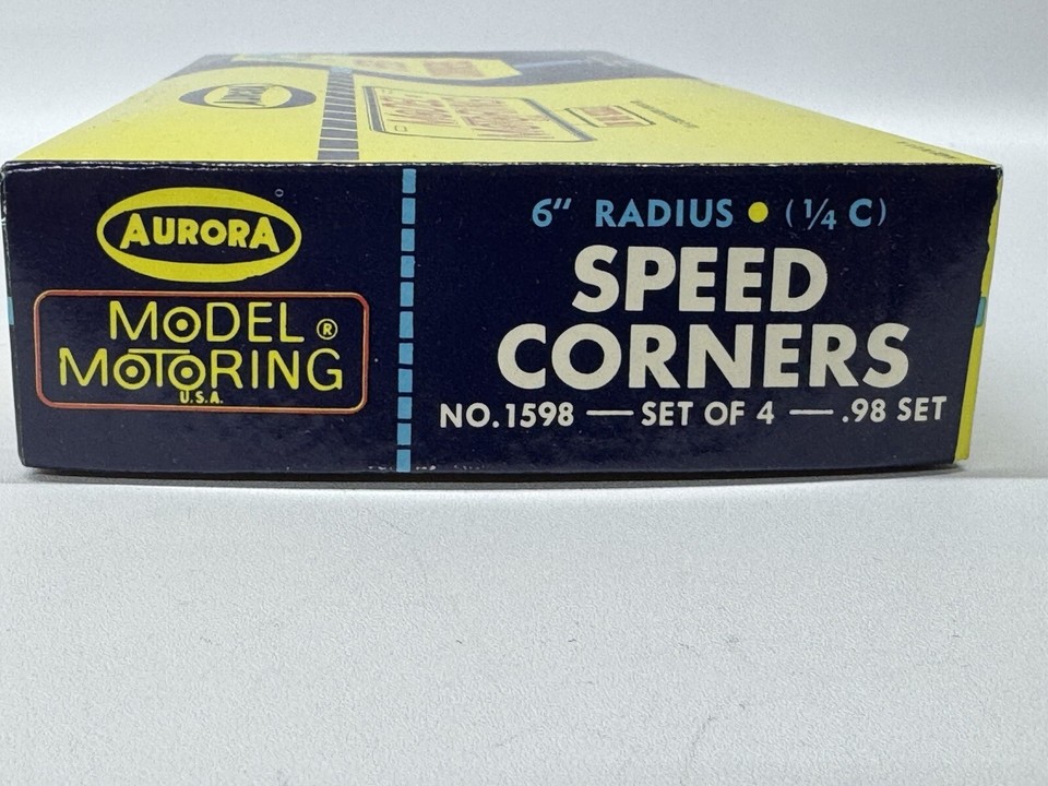 NOS Aurora Model Motoring HO Slot Car 6" Radius Speed Corners Track ...