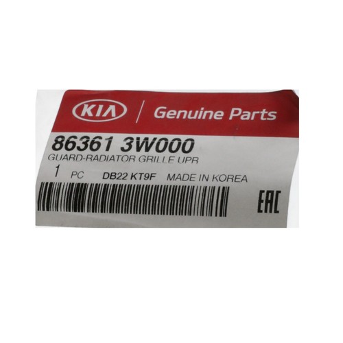 OEM NEW Front Bumper Grille Upper Sight Shield 11-16 Kia Sportage 86361 ...