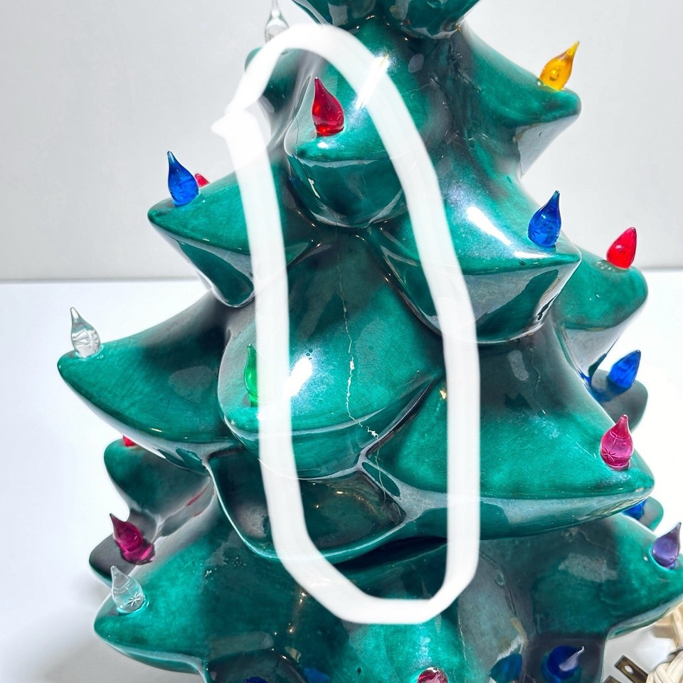 Jamar Mallory Ceramic Christmas Tree 1950s Green 12” MCM READ ...