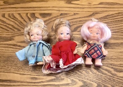 Lot of 3 - 1960s PEE WEEs Miniature Dolls U.D. Co | eBay