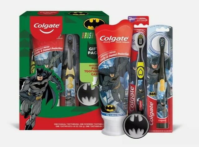 Batman Colgate Brushtastic Kids Toothpaste Manual & Battery ...