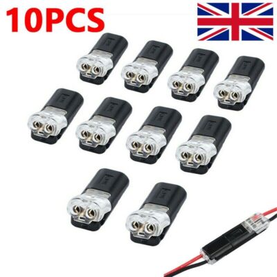 10Pcs 12V 2Pin Car Cable Wire Connector Plug Waterproof For Electrical ...