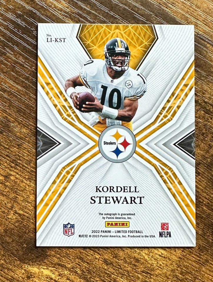 2022 Limited Limited Ink #36 Kordell Stewart /75 Auto #X9233 | eBay