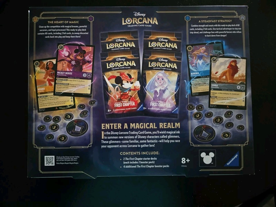Disney Lorcana: The First Chapter Target Gift Box 6 Booster Packs New ...