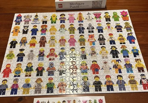 Lego 1000 Piece Minifigure Jigsaw Puzzle & Small Poster Complete ...