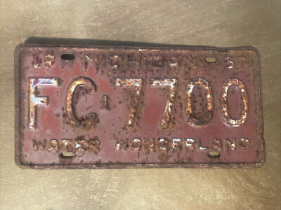 1957 Michigan License Plate # FC-7700 | eBay