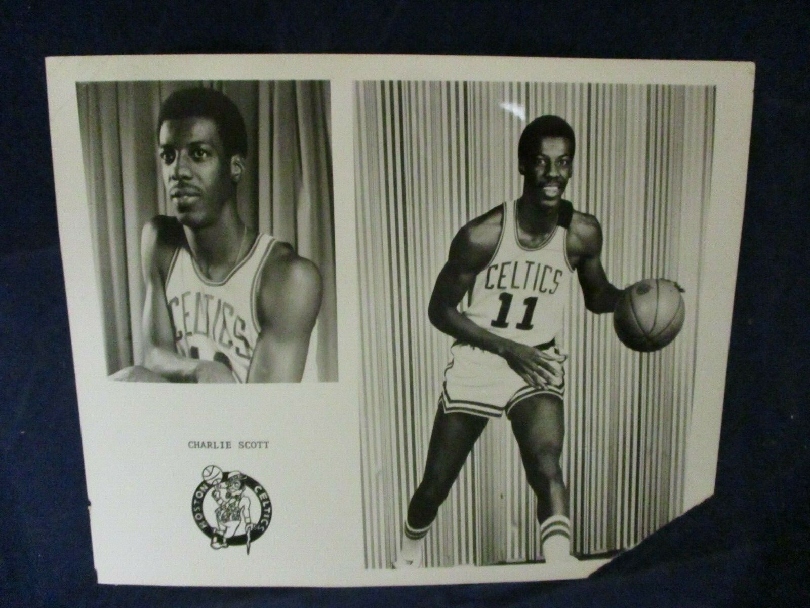 Vintage NBA Charlie Scott Boston Celtics #11 on/off court Glossy Press ...