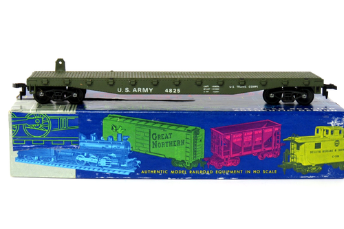 COX HO U.S. ARMY # 4825 FLAT CAR MADE HONG KONG - NO BOX- L-982 | eBay