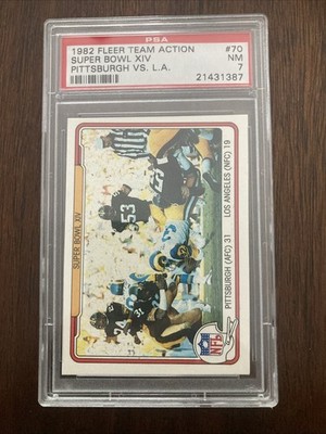1982 Fleer Football 70 Pittsburgh Steelers PSA 7 | eBay