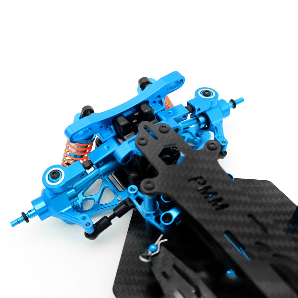 Upgraded Metal Alloy Carbon Fiber Chassis Frame Kit For TT02 TT-02 1/10 ...