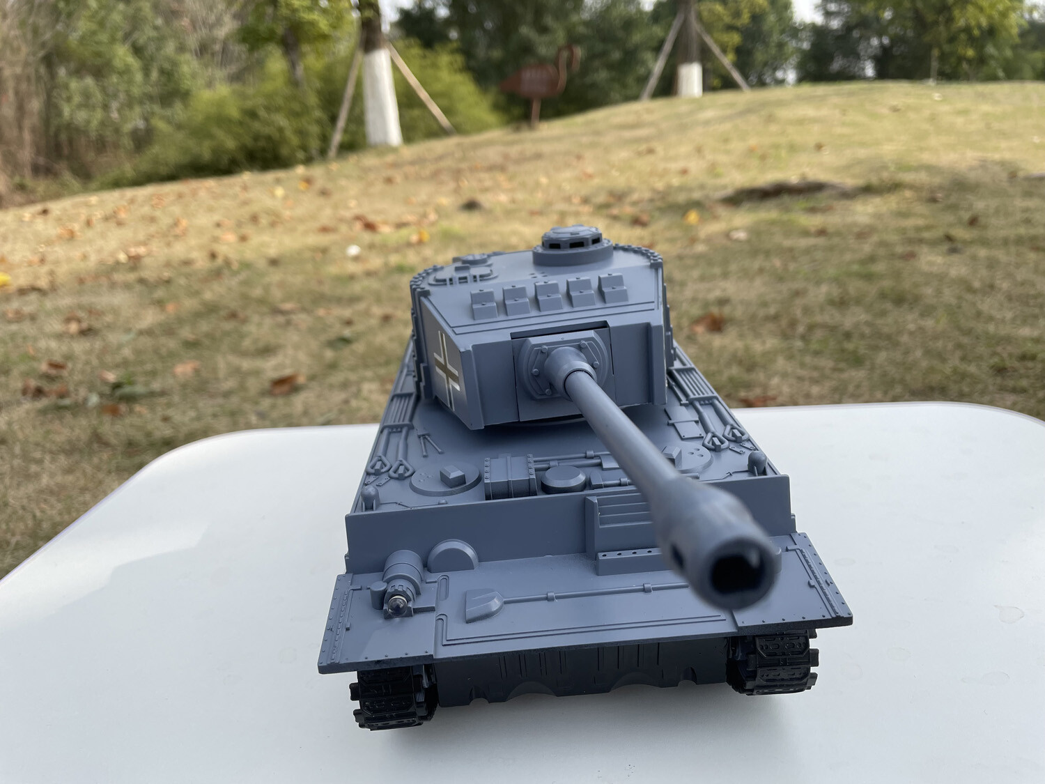 32CM Blue German Tiger 1 RC Tank 2.4G Sound Radio Control 1:30 Scale ...